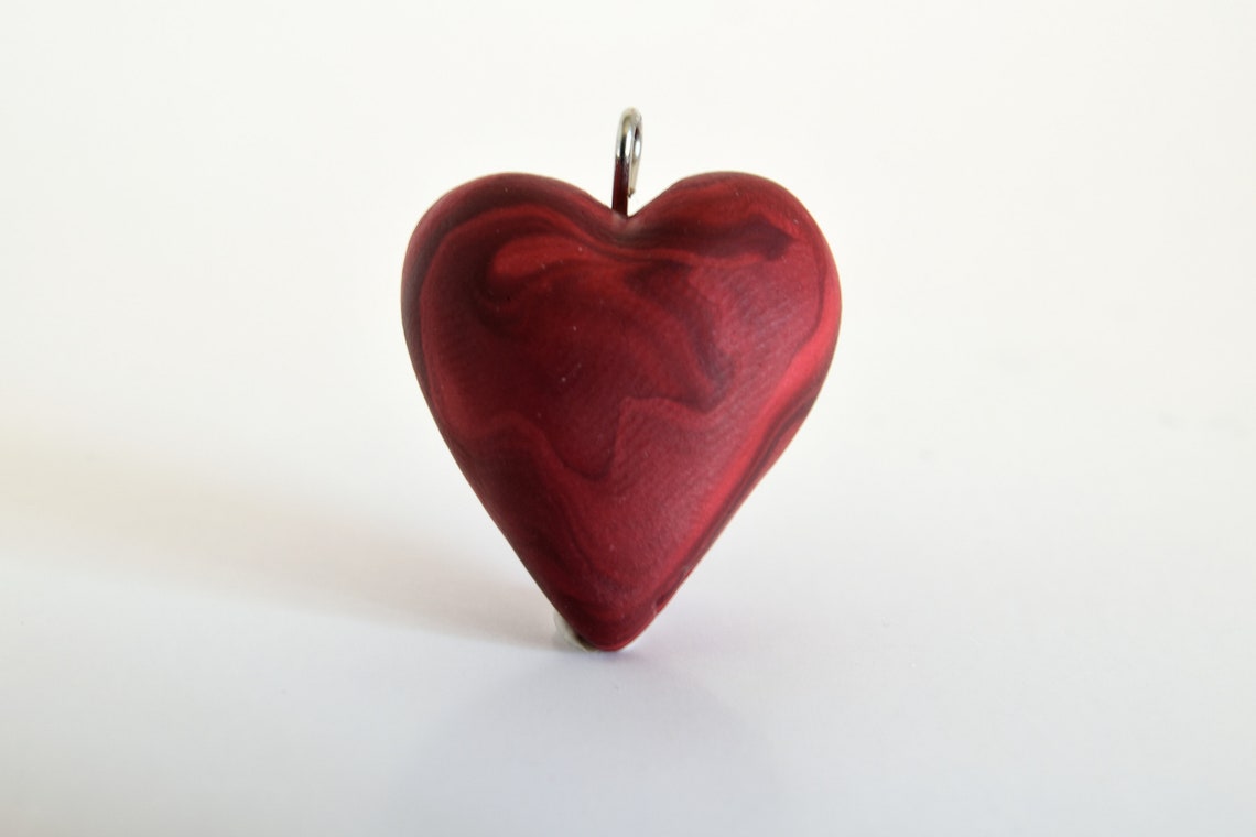 Hand Sculpted Miniature Heart Ornament - Etsy