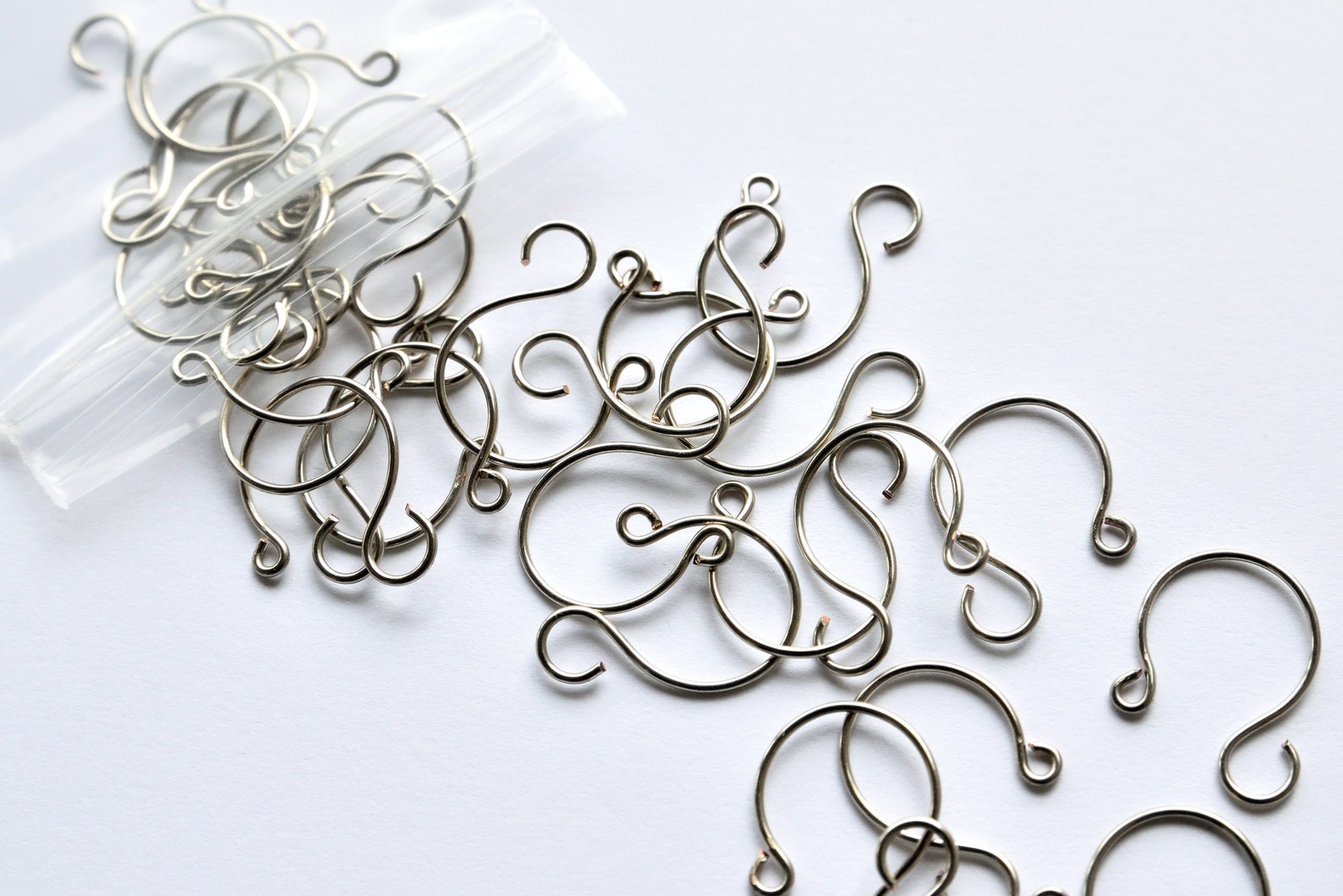 Miniature Ornament Hooks, Package of 25, Silver - Etsy