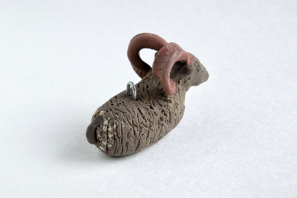 Ram Ornament Miniature Polymer Clay Jesse Tree Ornament Sacrifice of ...