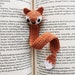 CROCHET PATTERN Simple Fox Bookmark Crochet Amigurumi Bookmark ...