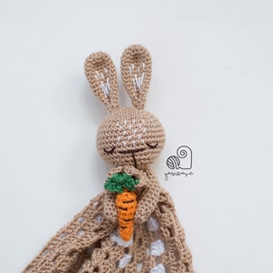 CROCHET PATTERN Rupert the Rabbit Crochet Amigurumi Bunny Lovey ...