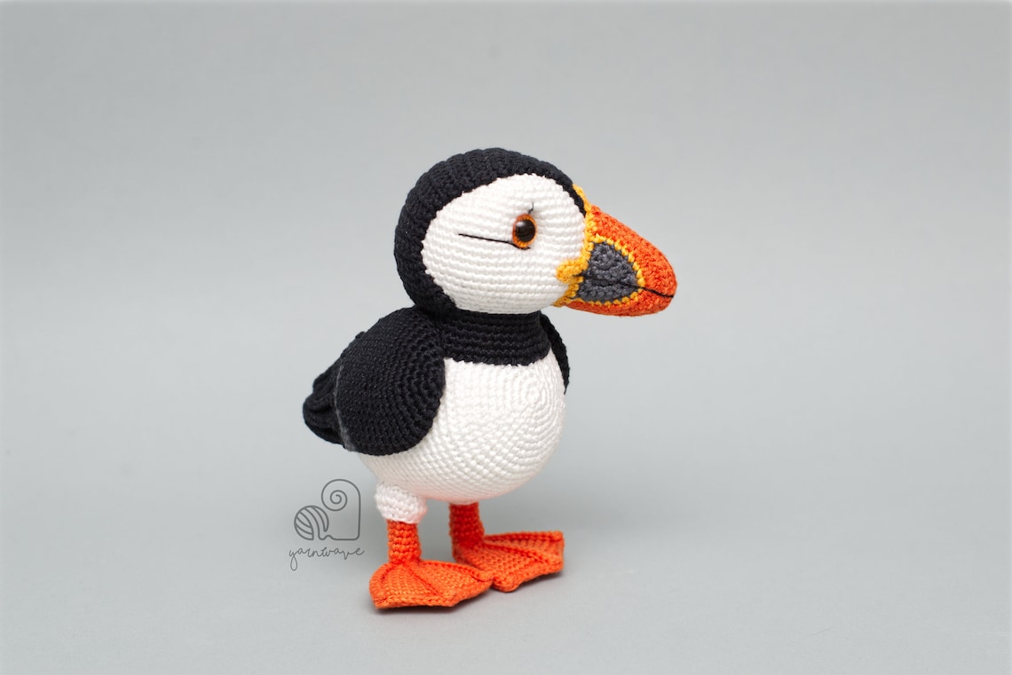 CROCHET PATTERN Peppe the Puffin Crochet Amigurumi Stuffed - Etsy