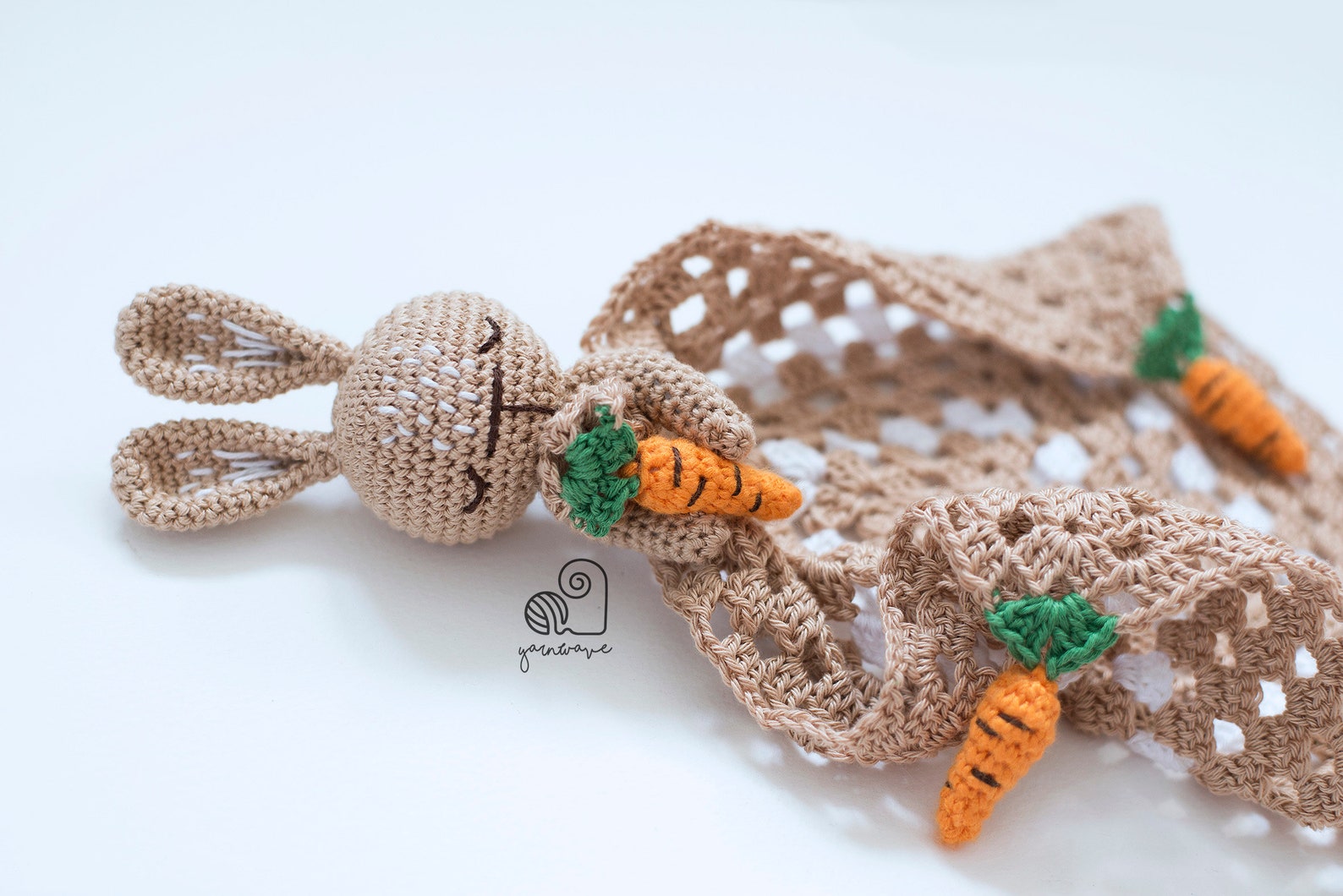 CROCHET PATTERN Rupert the Rabbit Crochet Amigurumi Bunny Lovey ...
