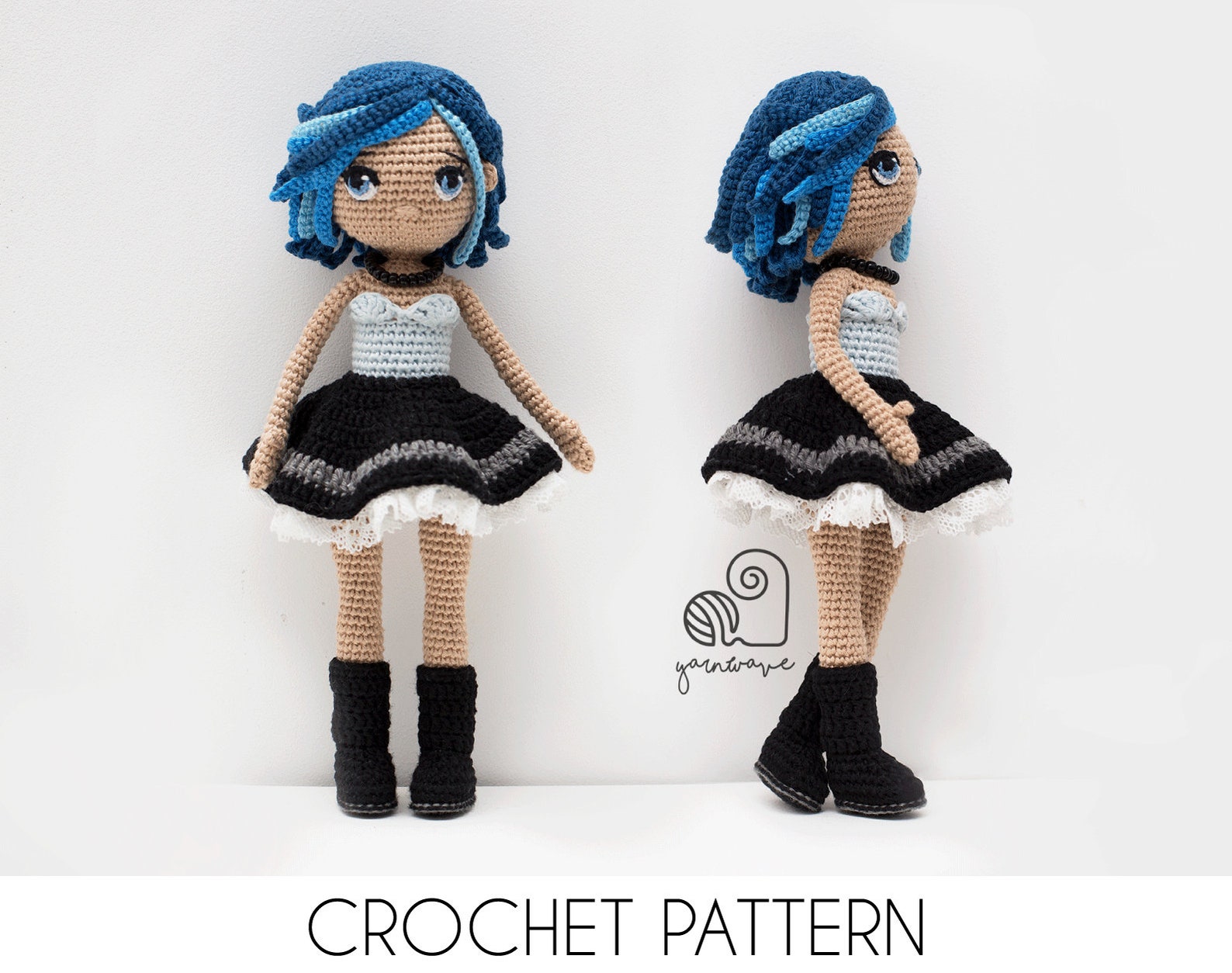 CROCHET PATTERN Doll Roxy Crochet Amigurumi Girl Doll Stuffed | Etsy