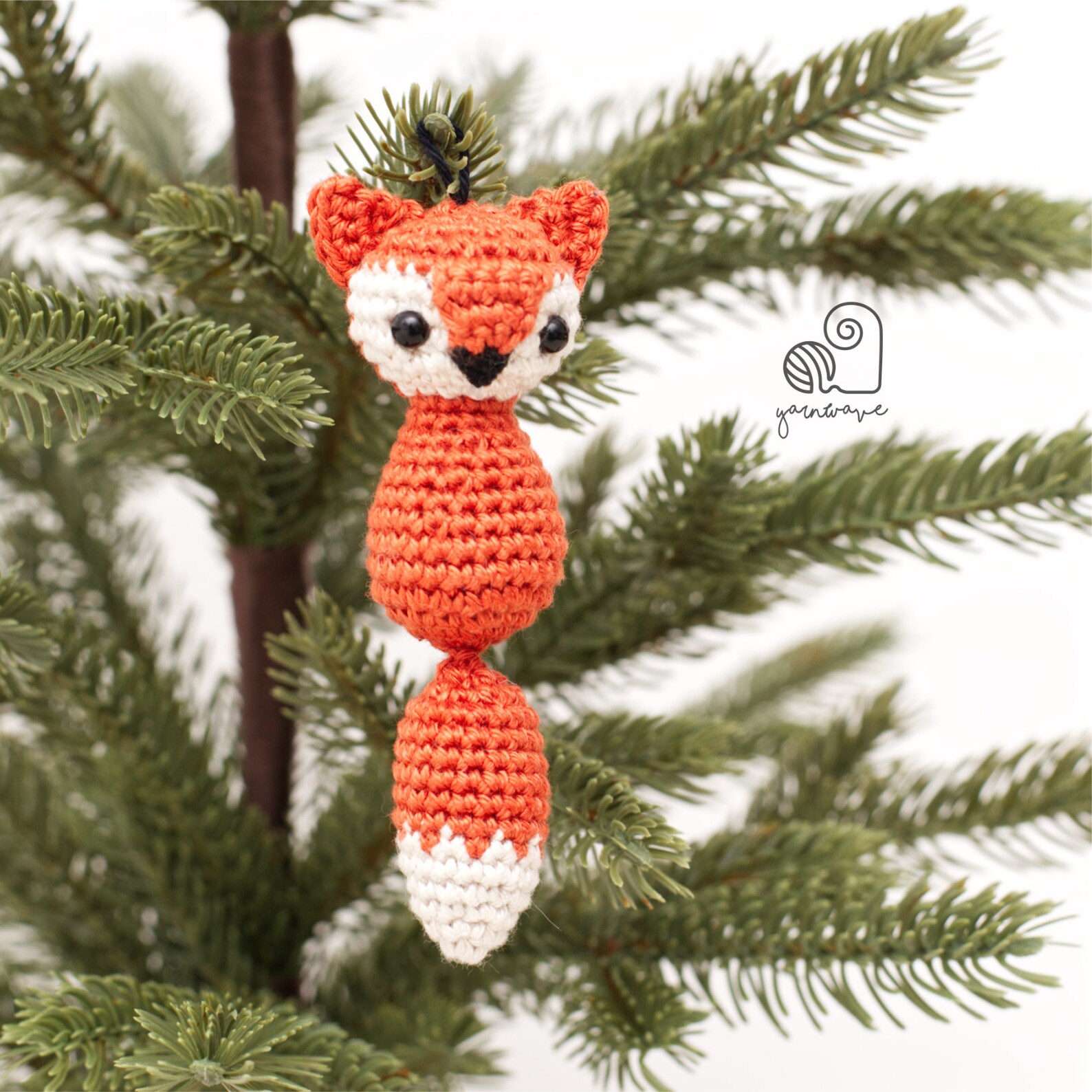 CROCHET PATTERN Fox Keychain Ornament Crochet Amigurumi | Etsy