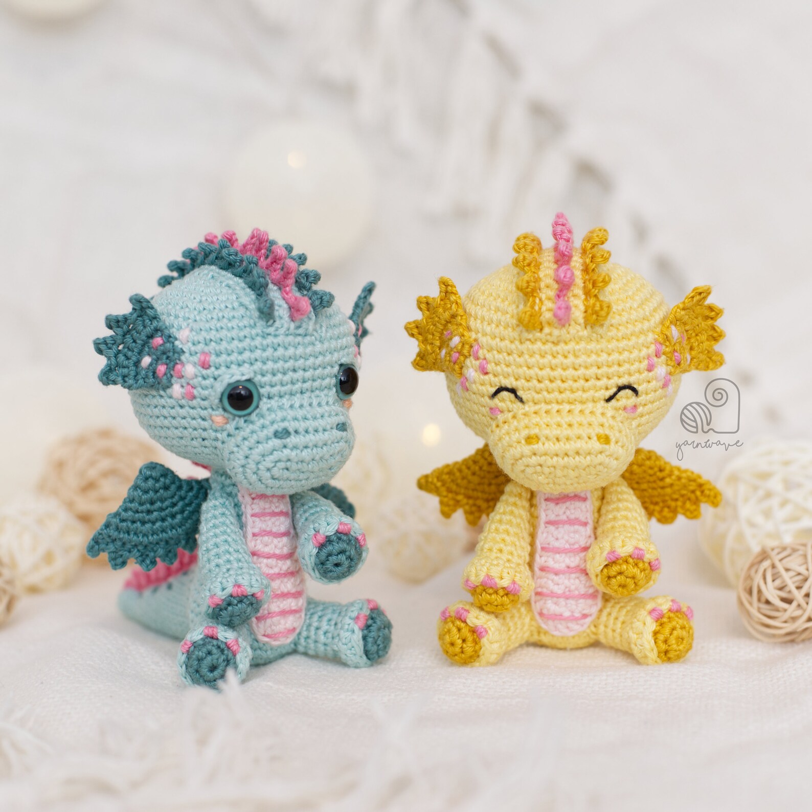 Crochet Dragon Amigurumi Pattern: Driana Plush Toy (PDF Pattern) - Etsy