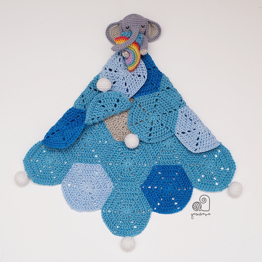 CROCHET PATTERN Joe the Elephant Crochet Amigurumi Lovey | Etsy
