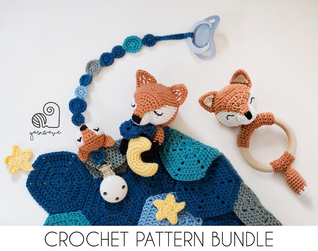 Lucy the Fox Crochet Pattern Bundle, Baby Gift Set (PDF Pattern) - Etsy