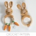 CROCHET PATTERN Rupert the Rabbit Crochet Amigurumi Bunny Rattle ...