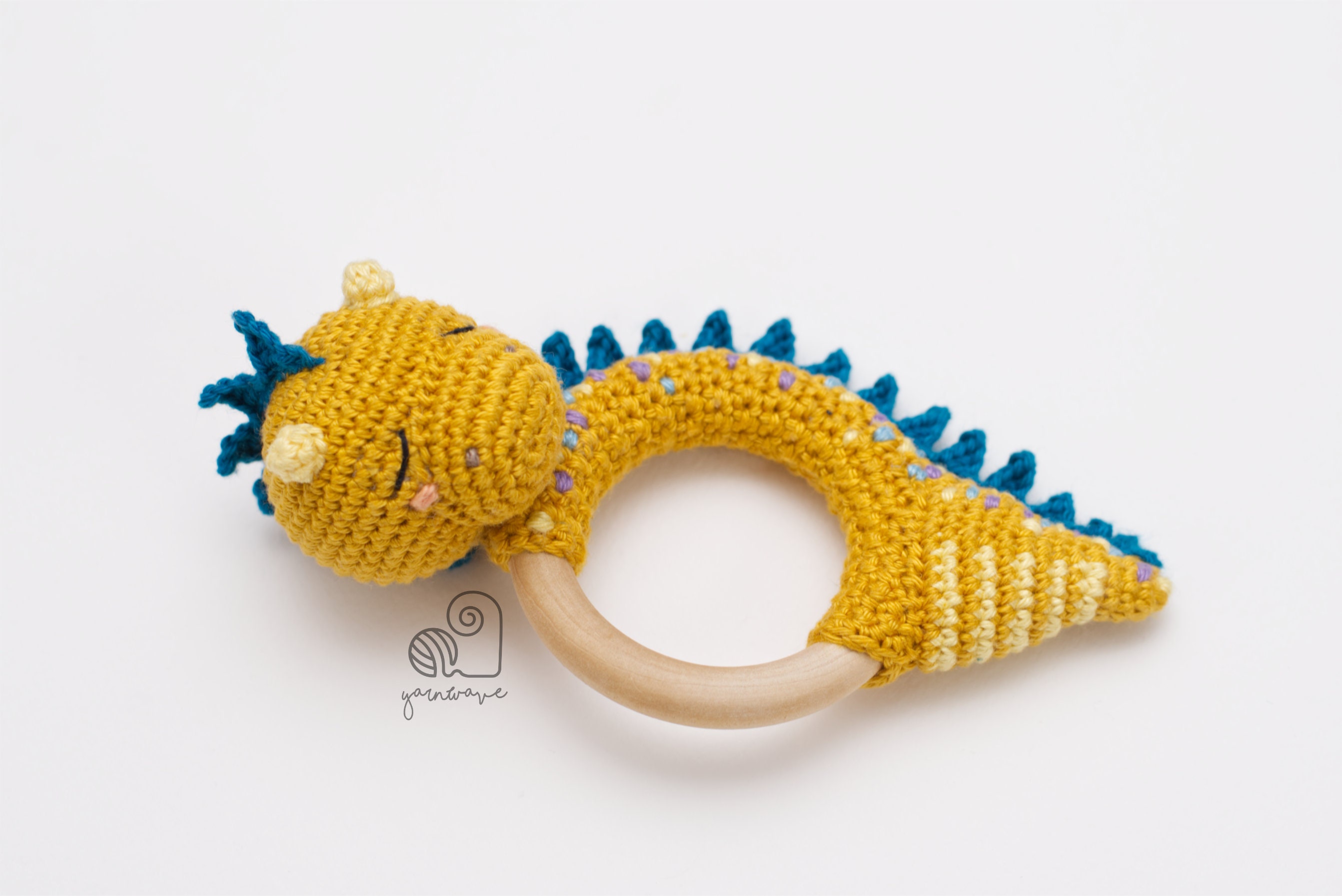 CROCHET PATTERN Dexter the Dragon Crochet Amigurumi Rattle - Etsy