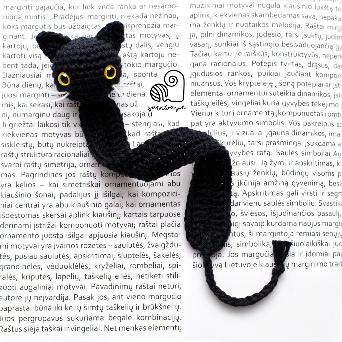 CROCHET PATTERN Cat Bookmark Crochet Amigurumi Kitty Bookmark - Etsy Canada