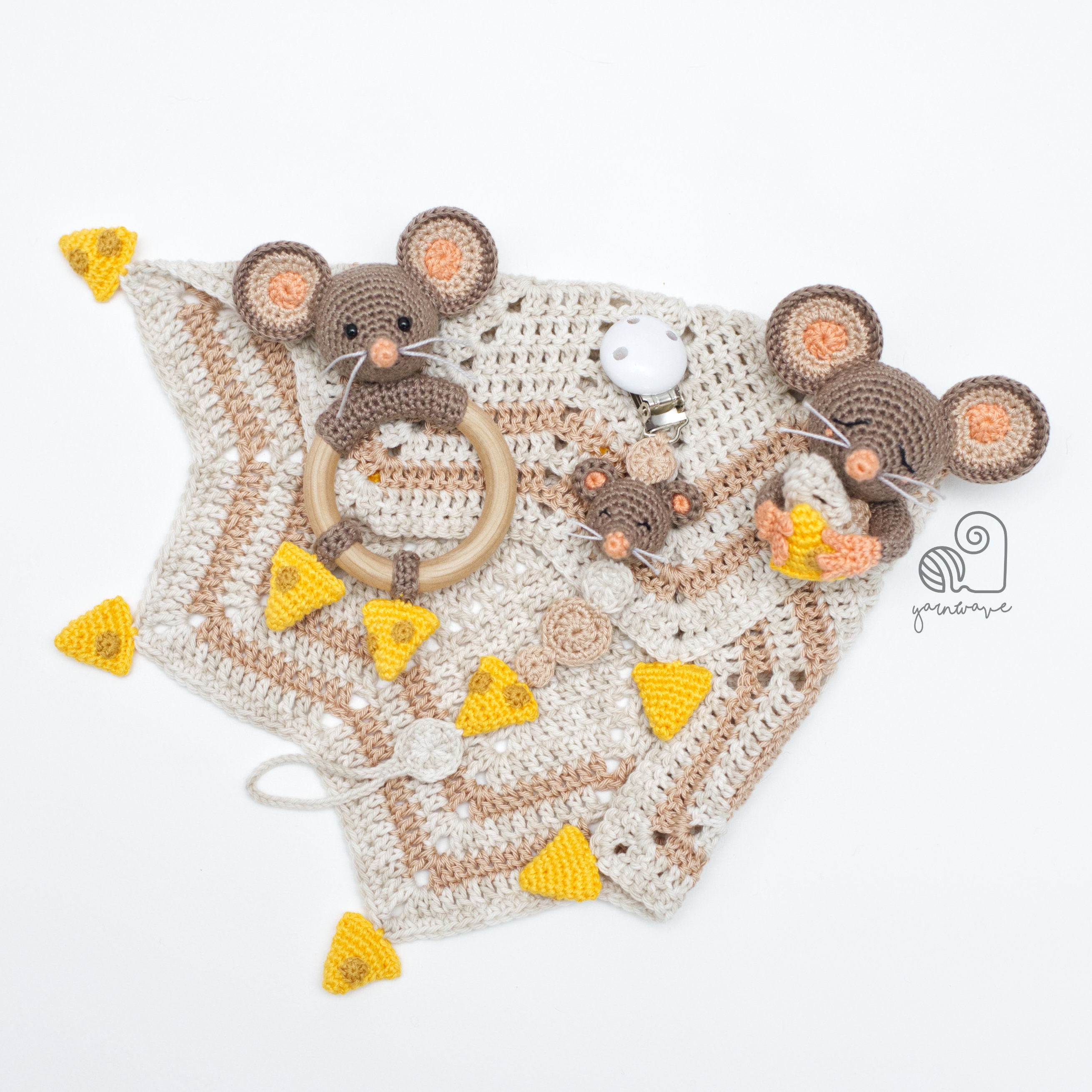 CROCHET PATTERN BUNDLE Max the Mouse Crochet Baby Shower Gift Set of ...
