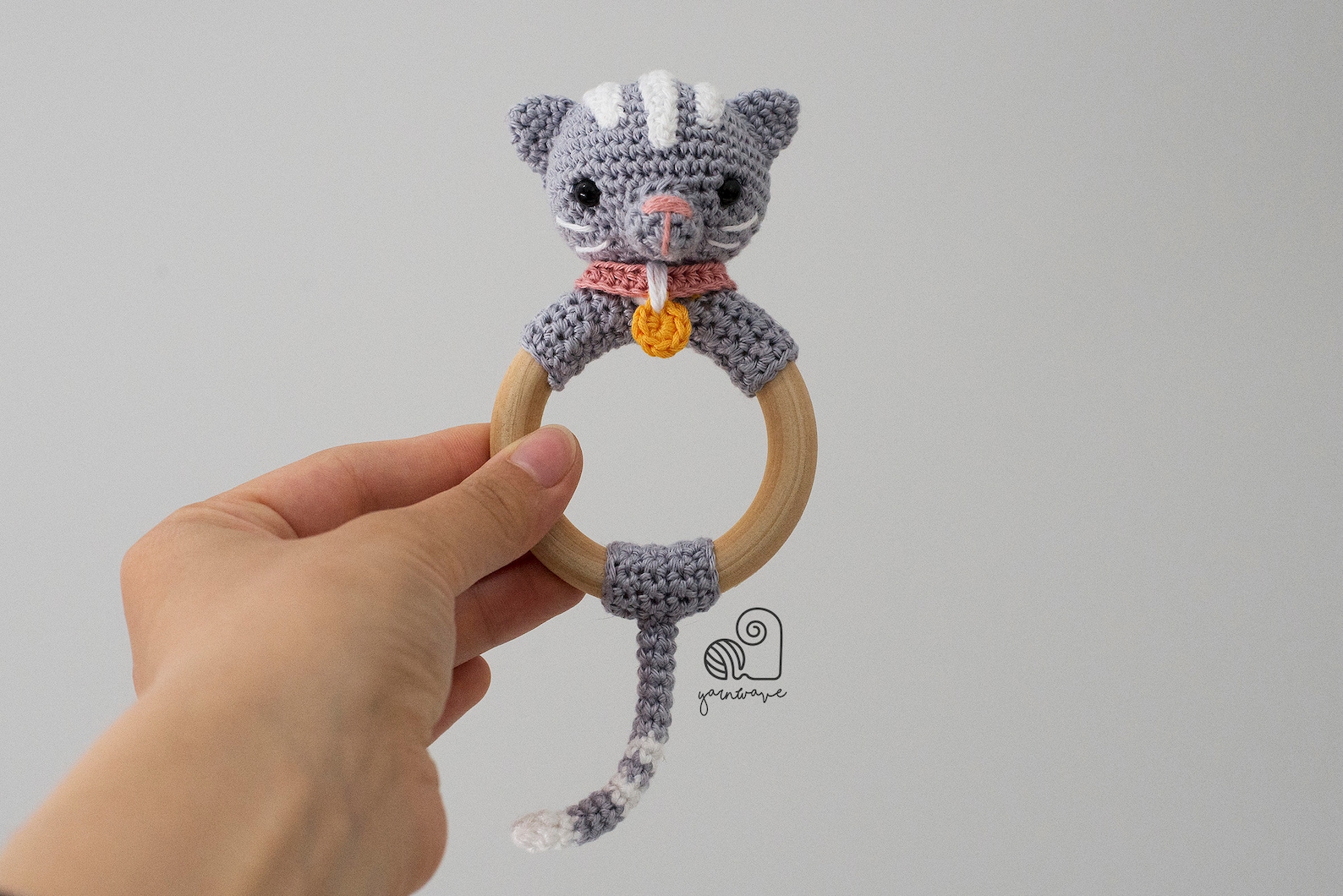 CROCHET PATTERN Kathy the Cat Crochet Amigurumi Rattle Teether | Etsy