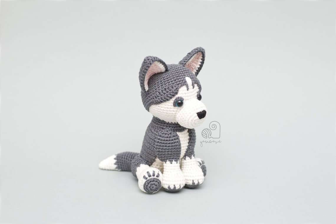 CROCHET PATTERN Hazel the Husky Puppy Crochet Amigurumi - Etsy