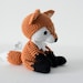 CROCHET PATTERN Lucy the Fox Crochet Amigurumi Stuffed Sitting Forest ...