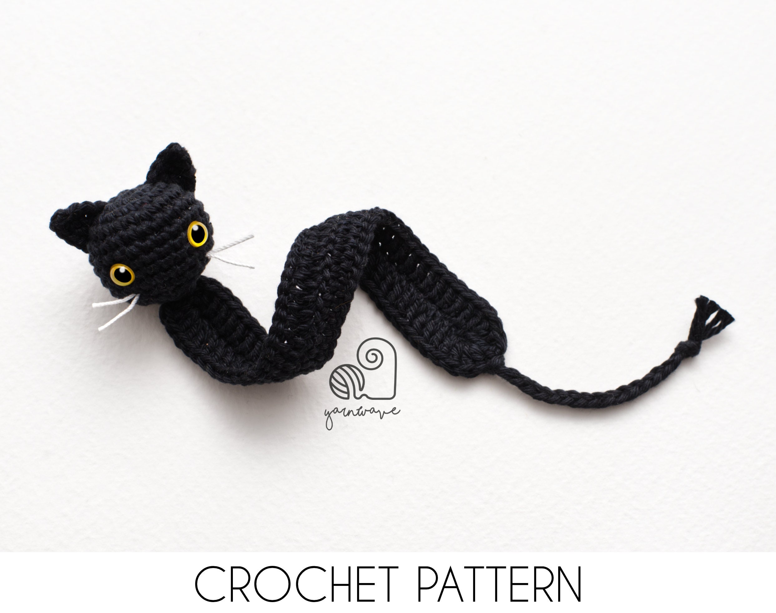 CROCHET PATTERN Cat Bookmark Crochet Amigurumi Kitty Bookmark - Etsy Canada