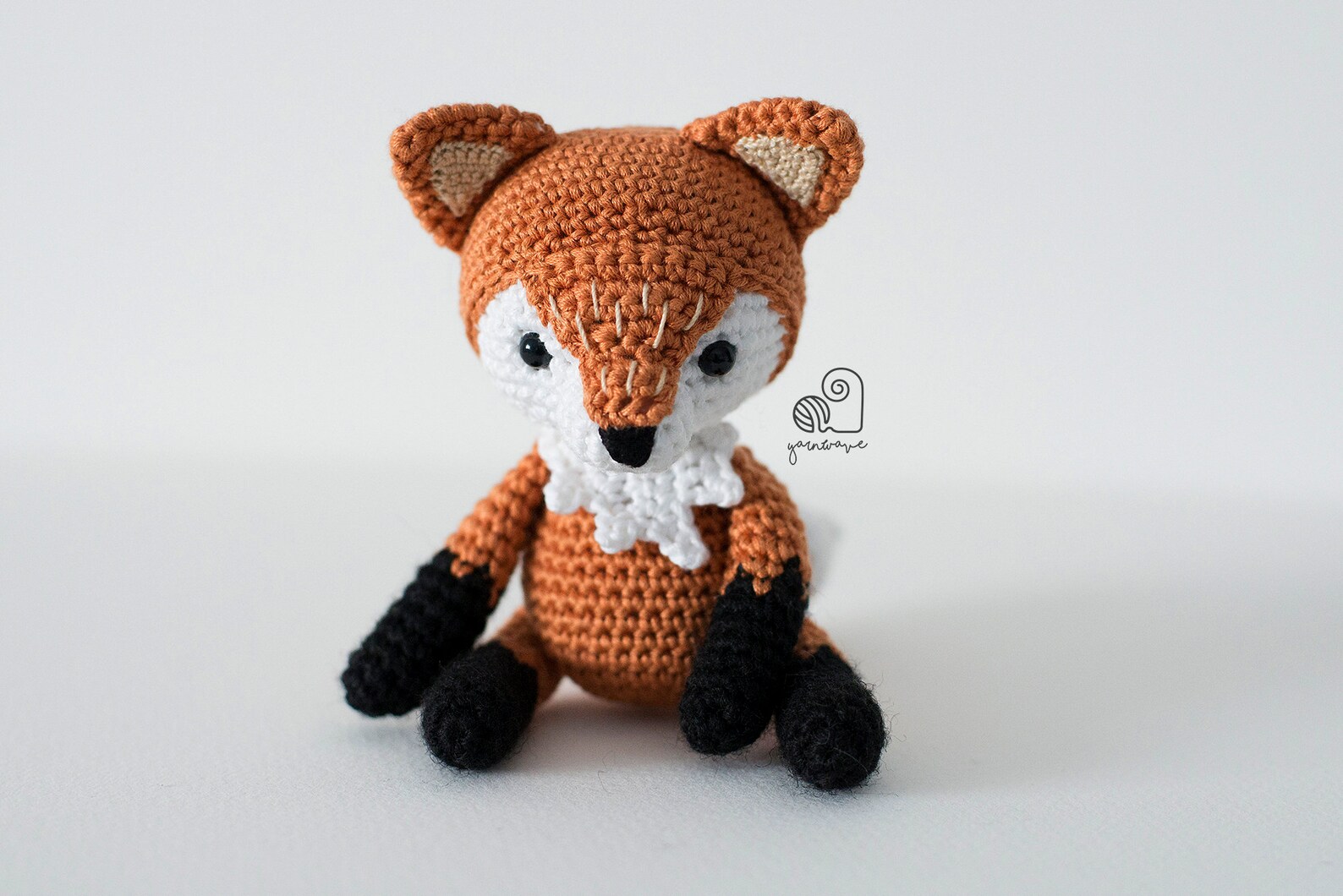CROCHET PATTERN Lucy the Fox Crochet Amigurumi Stuffed Sitting Forest ...