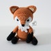 CROCHET PATTERN Lucy the Fox Crochet Amigurumi Stuffed Sitting Forest ...