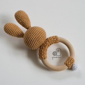CROCHET PATTERN Rupert the Rabbit Crochet Amigurumi Bunny Rattle ...