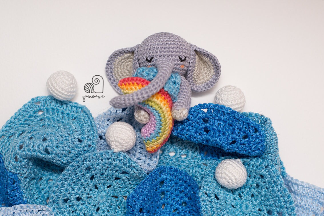 CROCHET PATTERN Joe the Elephant Crochet Amigurumi Lovey | Etsy