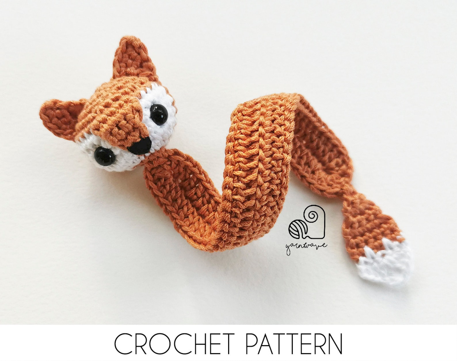CROCHET PATTERN Simple Fox Bookmark Crochet Amigurumi Bookmark ...