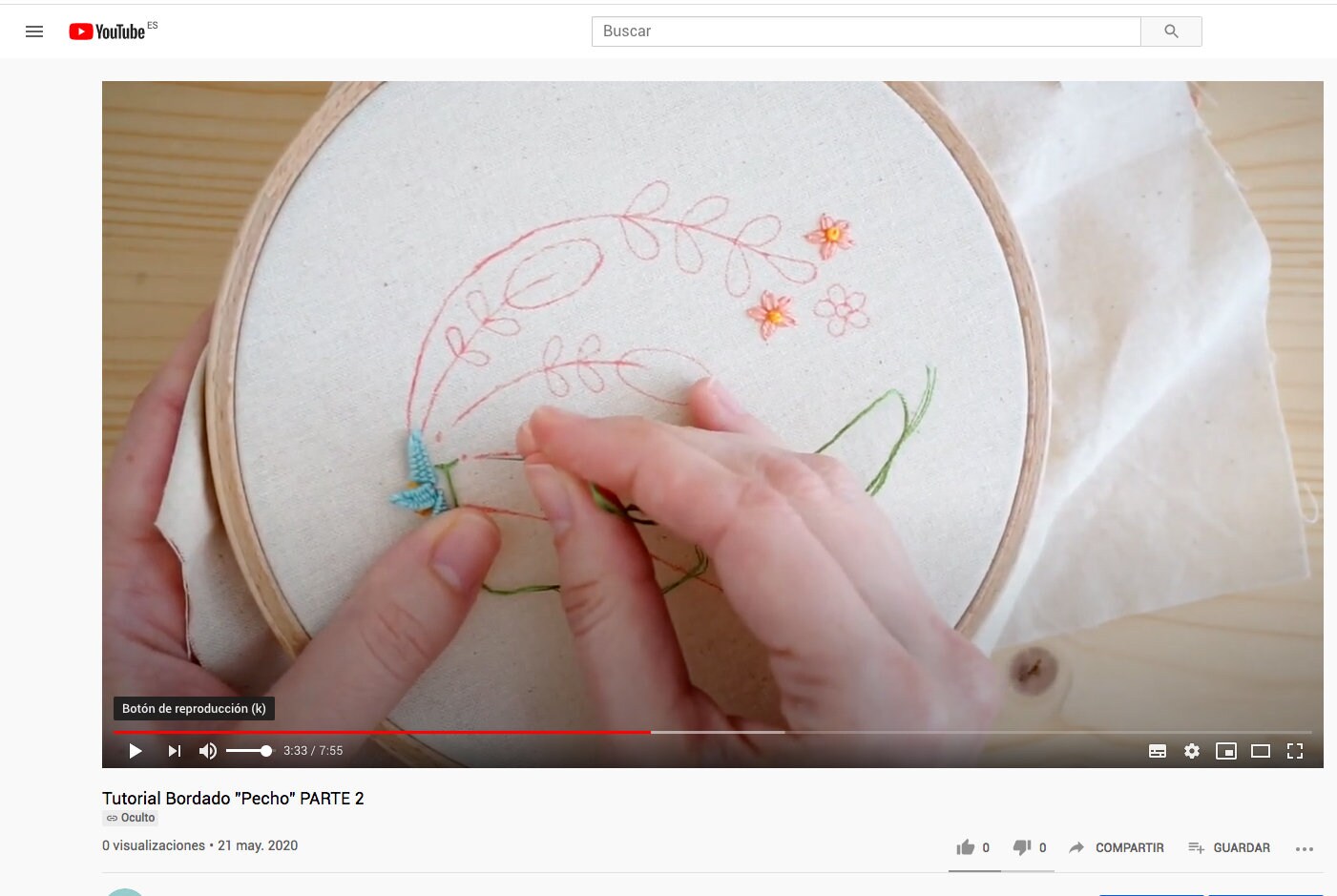 PDF Pattern Chest Embroidery Video Tutorial Embroidery Guide - Etsy