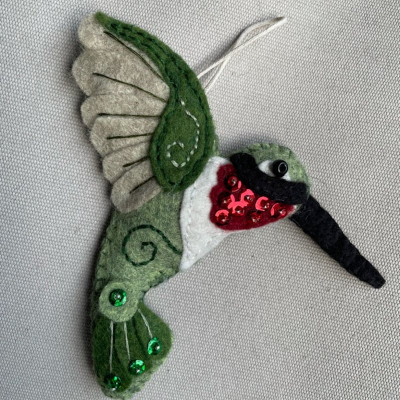 Felted Hummingbird - Etsy