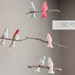 Custom Bird Mobile Choose Your Colors Baby Crib Mobile Bird Nursery ...