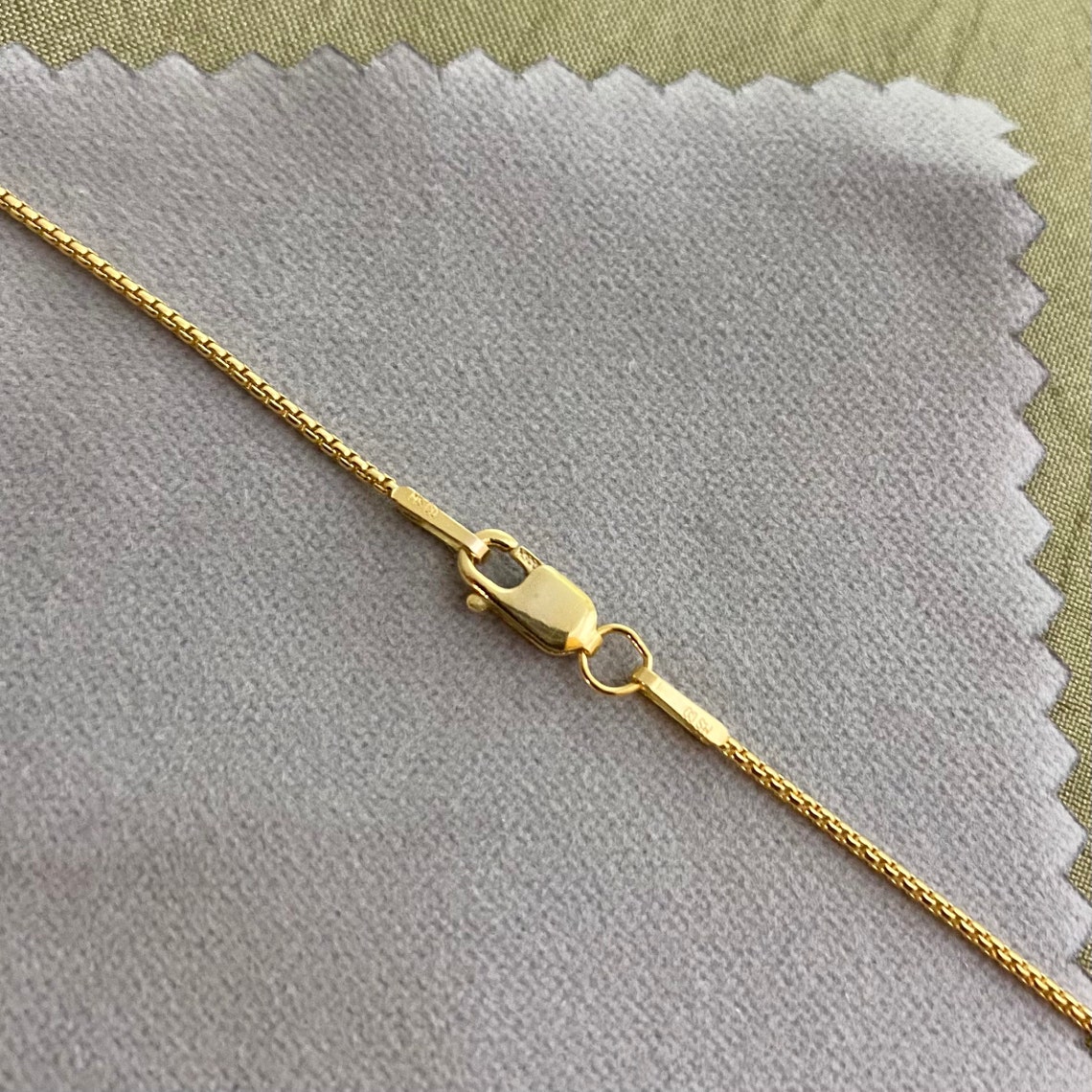 Gorgeous 14kt GOLD Filled Rounded Box Chain Sturdy Length - Etsy