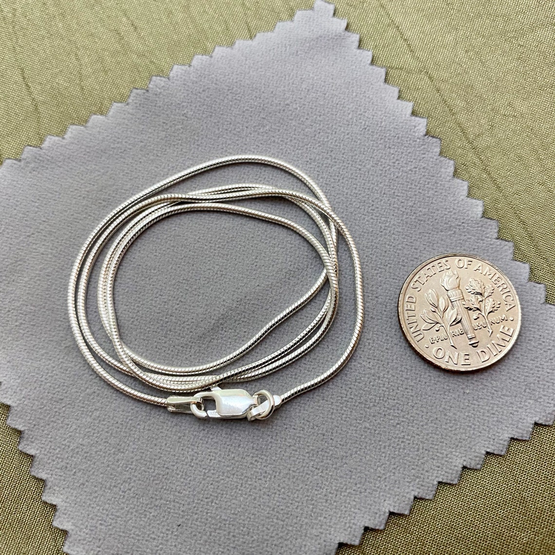 925 Sterling Silver Snake Chain Super Durable Pick | Etsy