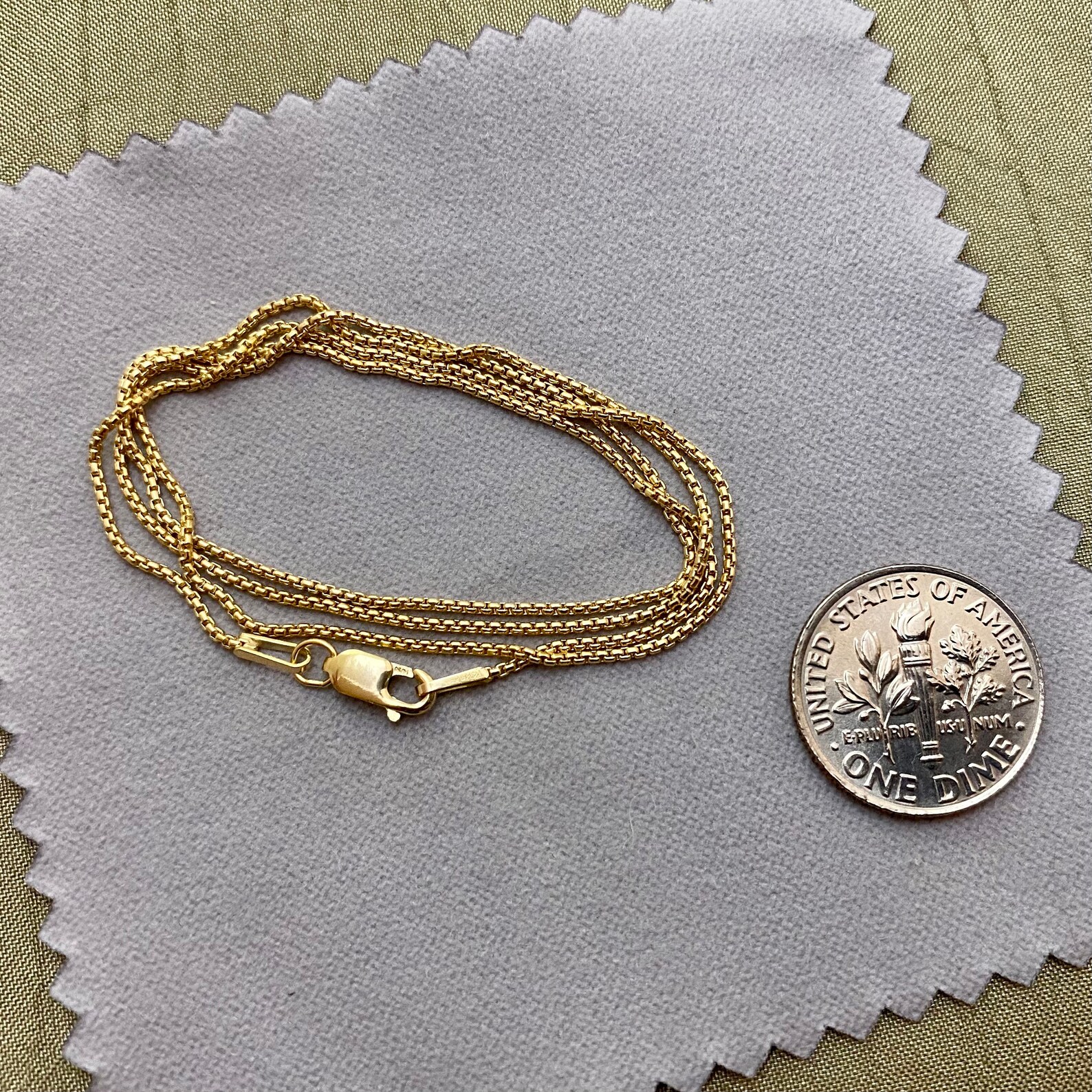 Gorgeous 14kt GOLD Filled Rounded Box Chain Sturdy Length - Etsy