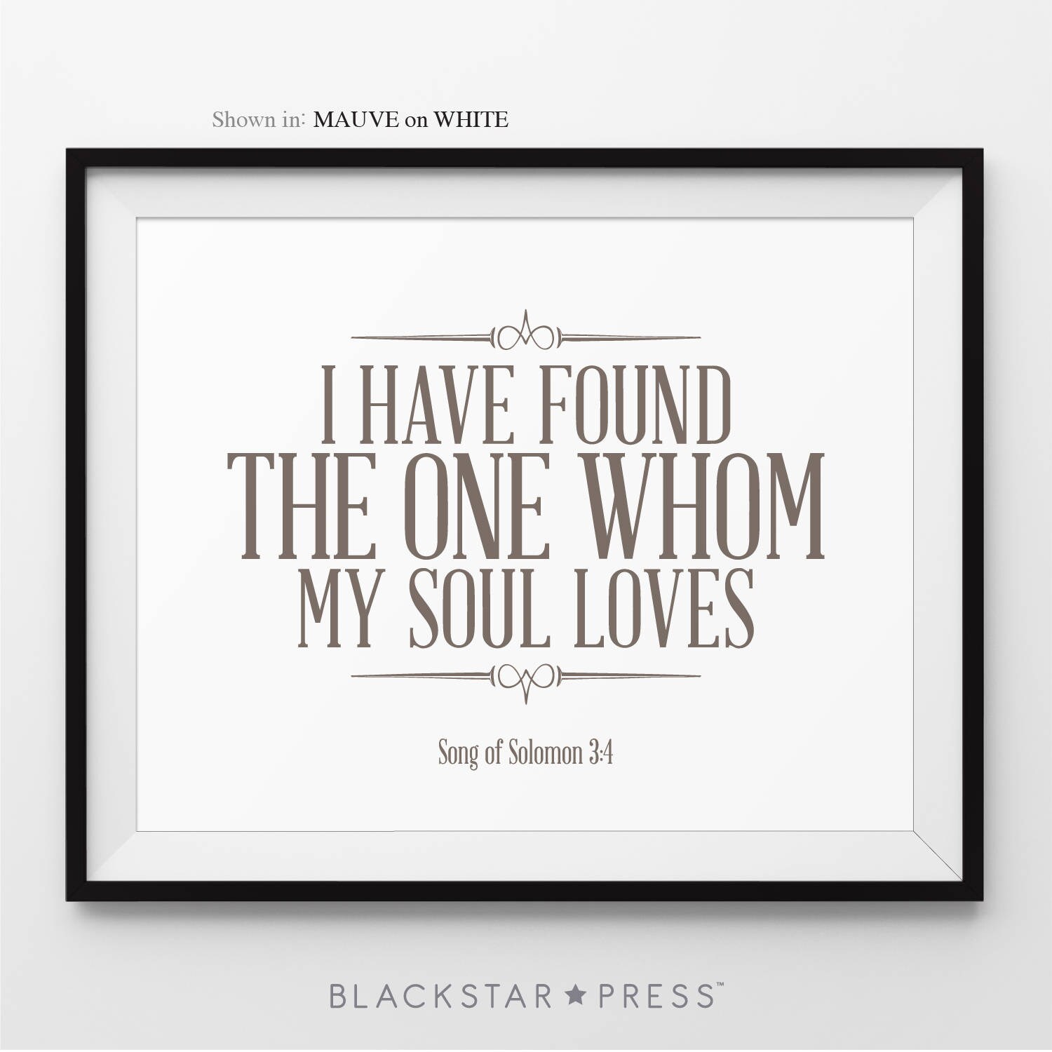 I Have Found the One Whom My Soul Loves Song of Solomon 3:4 | Etsy