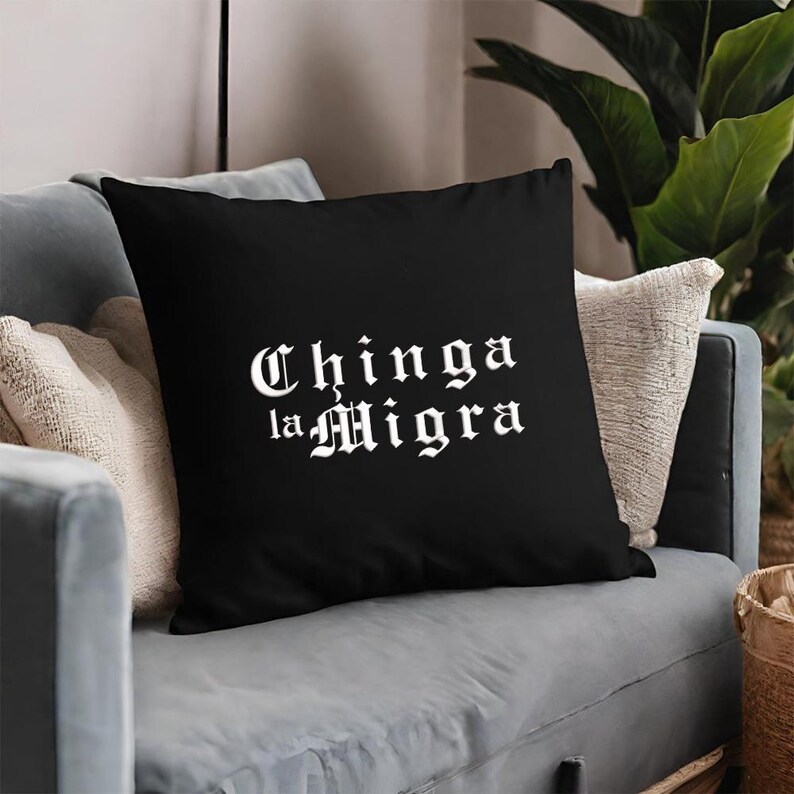 Chicano Slogan Embroidery Design, Cultural Phrase Against Border Patrol ...