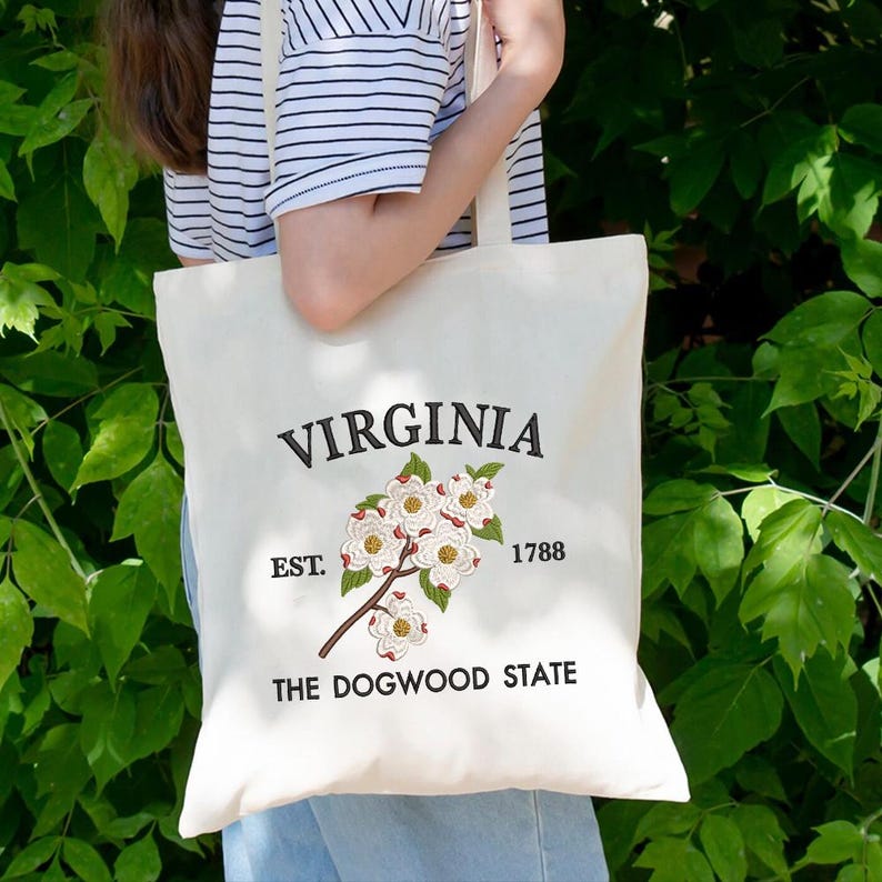 Virginia Embroidery Design, Dogwood Flower State Machine Embroidery ...
