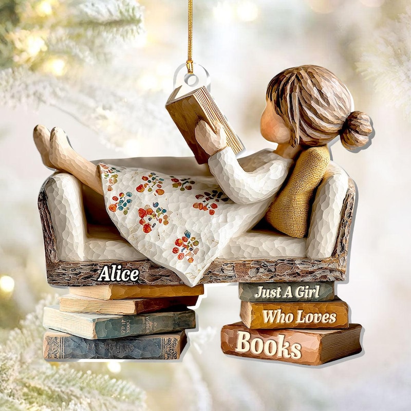 Avid Reader Ornaments - Etsy