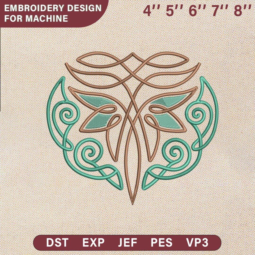 Aztec Tribal Design for Machine Embroidery, Cowboy Pattern Stitch, 5 ...