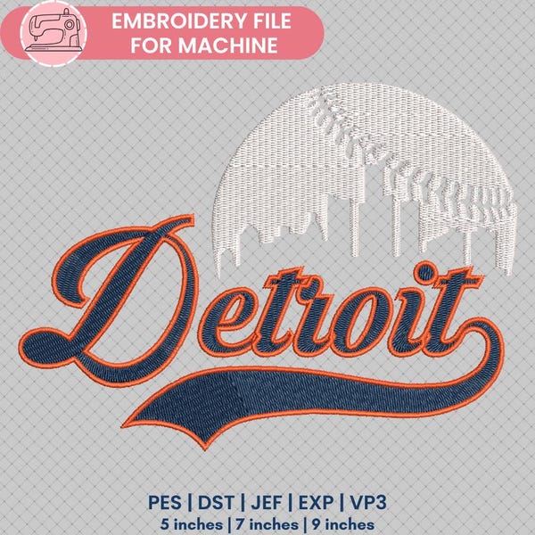Detroit Embroidery - Etsy