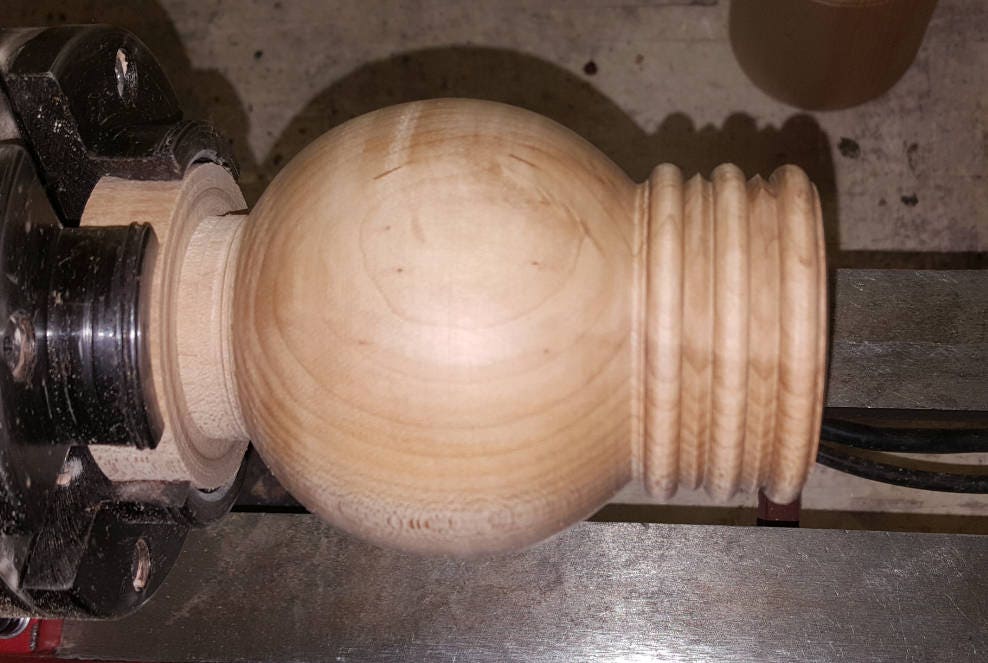CUSTOM Wood Turned Handmade Bed Post Finial Topper - Etsy