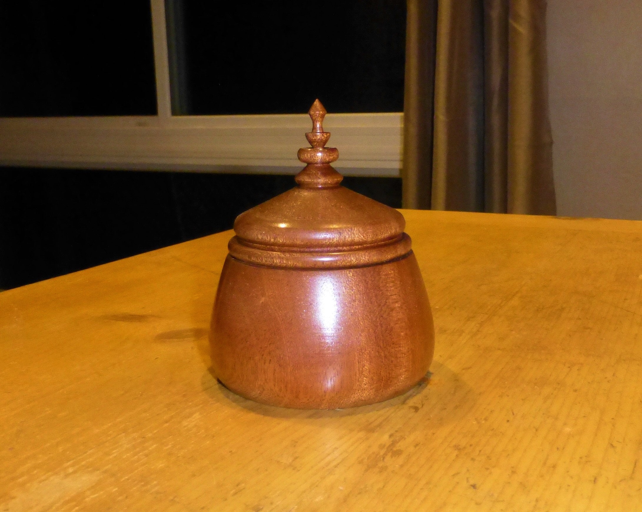 Ornate HANDMADE Wooden Box With Finial CUSTOM AVAILABLE - Etsy