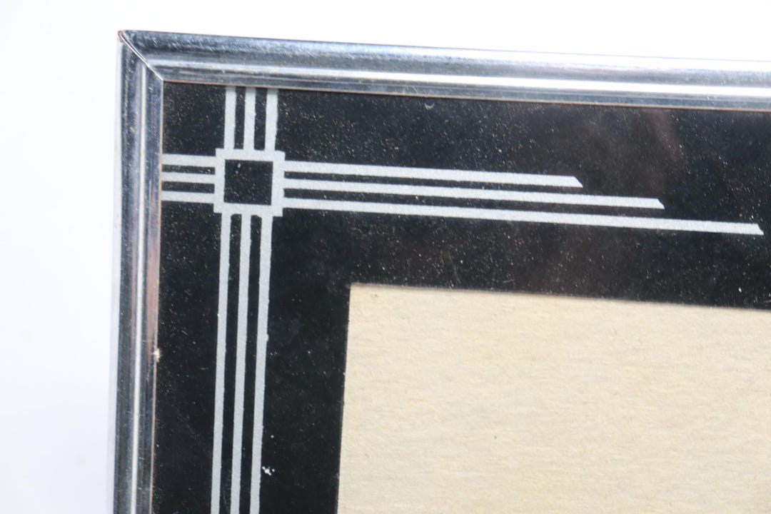 Art Deco Picture Frame - Frameless Photo Frame - Reverse Painted - 1920 ...