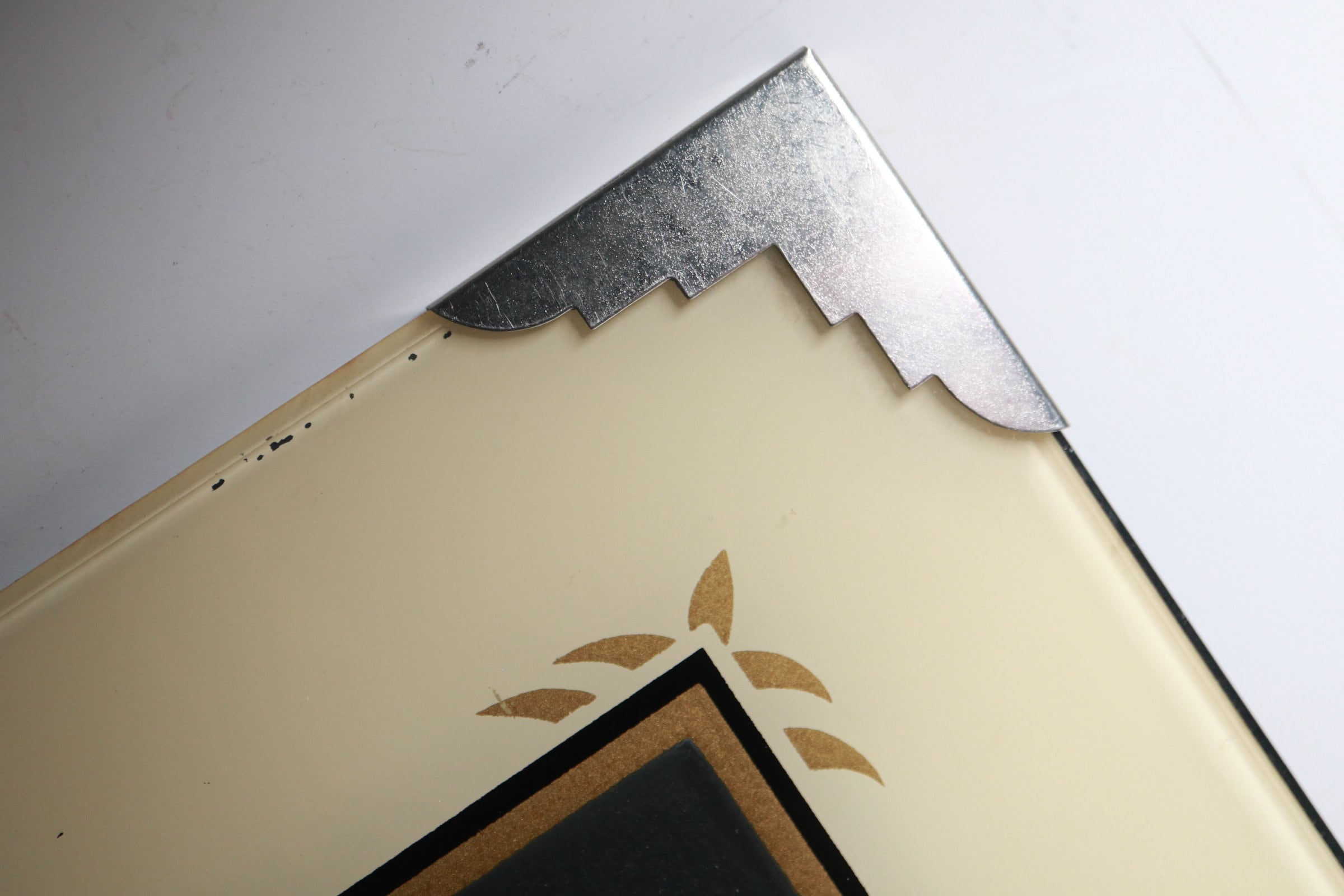 Art Deco Picture Frame Frameless Photo Frame Reverse Painted 1920's ...