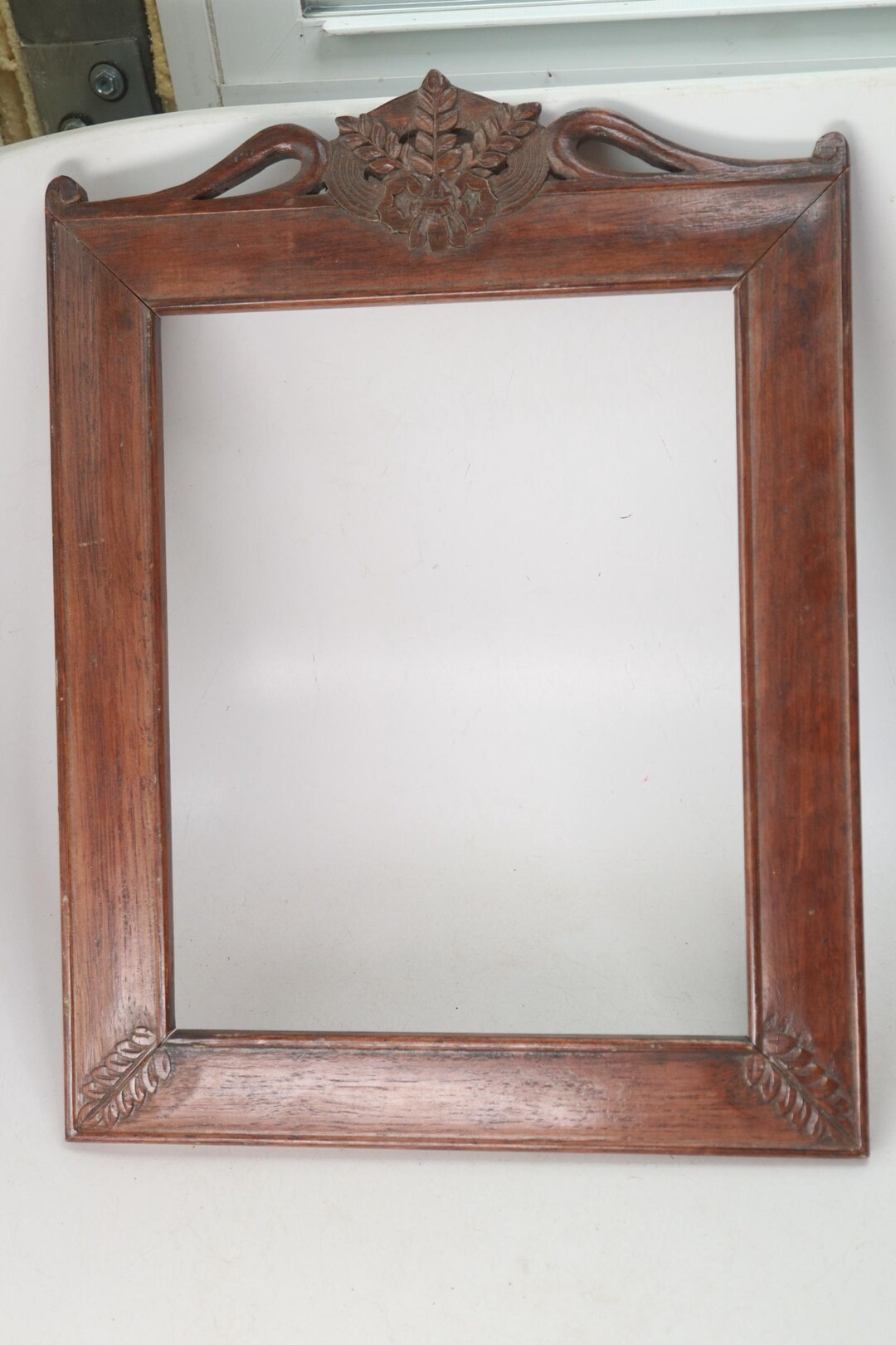 Antique Wood Picture Frame - Hand Carved - Not Loose - Exterior 14 X 10 ...
