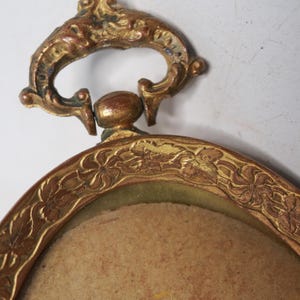 Antique Victorian Brass Oval Frame Hanging Frame Antique Fancy Brass ...