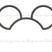 Cute Boy Mouse Ears Applique Monogram Design 2 Sizes 4X4, 5X7 Instant ...
