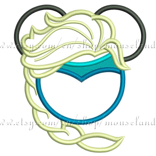 Elsa Applique Design - Etsy
