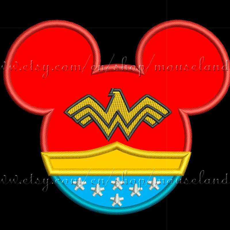 Wonderwoman Applique - Etsy