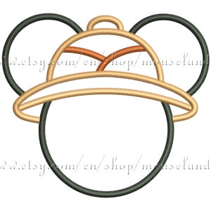 Cute Mouse Explorer Applique Design for Embroidery Machines. 3 - Etsy