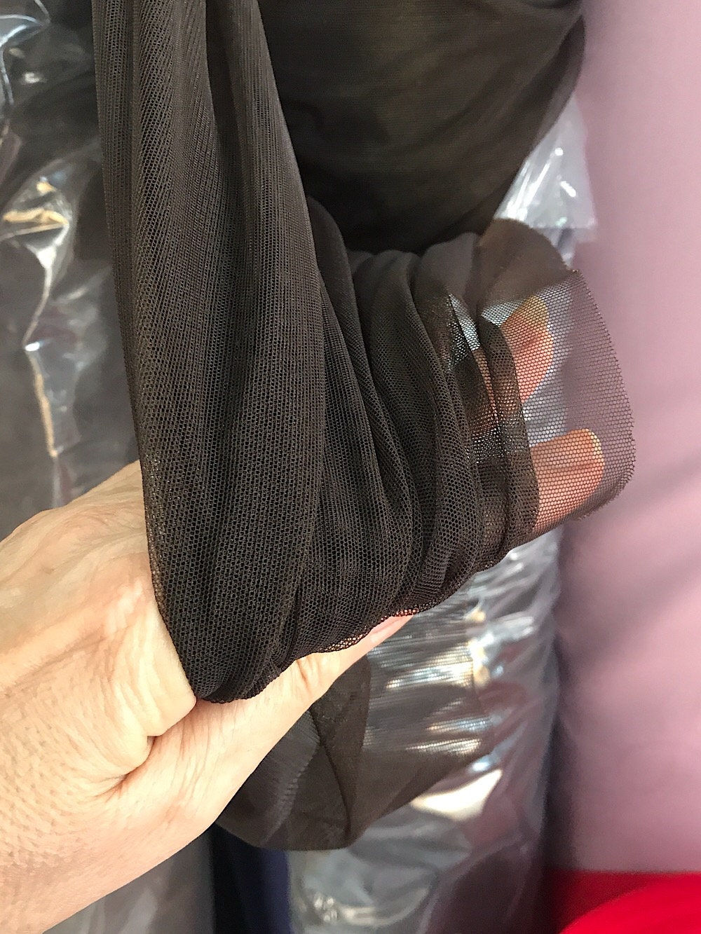 Brown Dark Skin Stretch Net 4 Way Stretch Mesh Tulle Spandex | Etsy