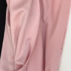 Blush Pink Polyester Crepe Back Satin Fabric Double Face Heavy Crepe ...