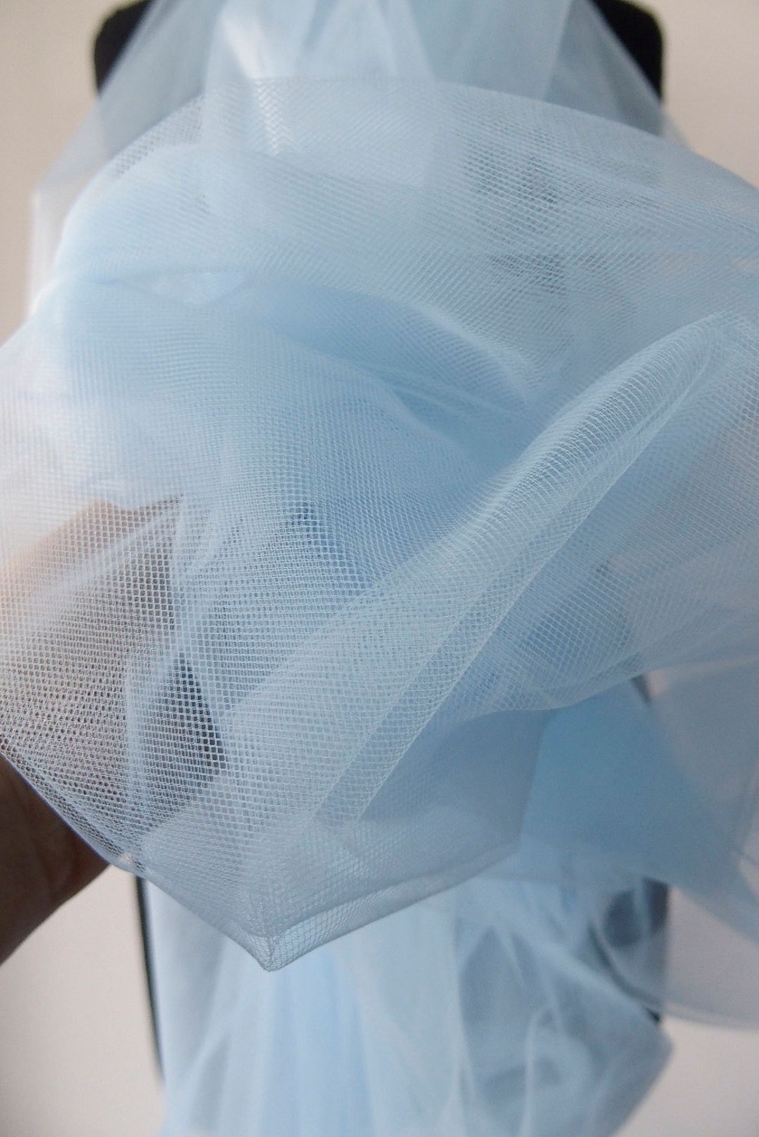 Sky Blue Tulle Fabric Baby Boy Under Skirting Tutus Skirts, Garters ...